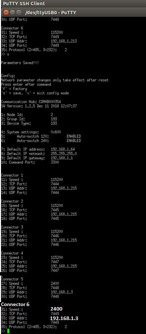 greensea import export communications module setup