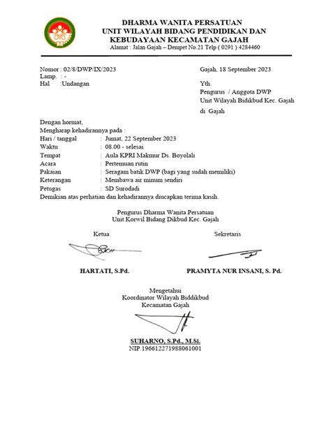 Undangan Dwp Pdf
