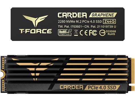 Team Group T FORCE CARDEA Z44Q M 2 2280 4TB PCIe Gen4 0 X4 NVMe 1 4
