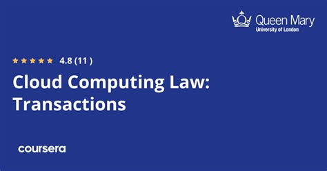 Cloud Computing Law Transactions Coursya