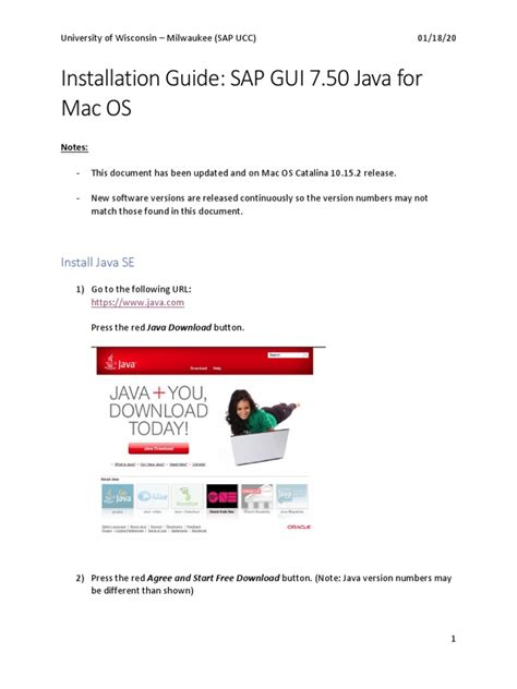Installation Guide Sap Gui 750 Java For Mac Os Pdf System