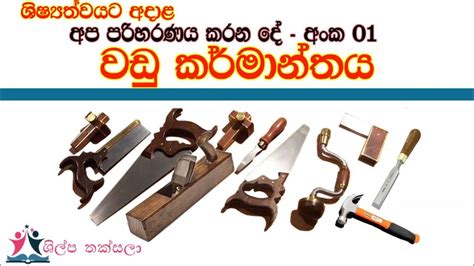 5 ශ්‍රේණිය පරිසරය ආශ්‍රිත ක්‍රියාකාරකම් අප පරිහරණය කරන දේ 01 වඩු කර්මාන්තය Grade 5