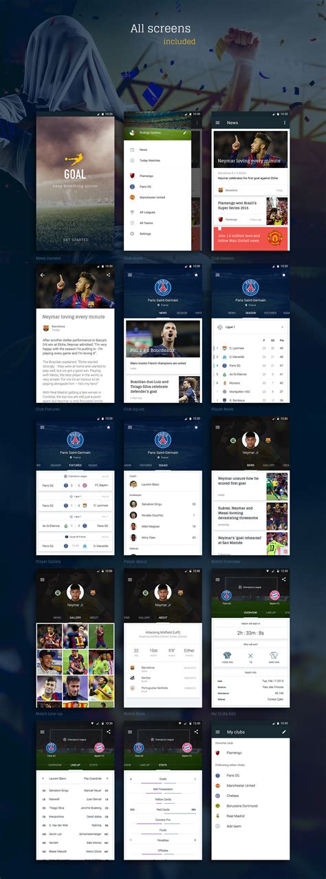 Goal Ui And Ux Design Kit Behance