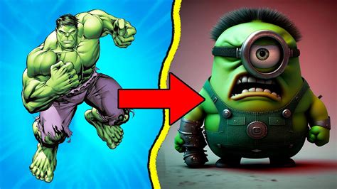Avengers But Minions Vengers 💥 All Characters — Animation Youtube