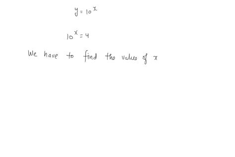 Refer To The Following Graph Of The Exponential Function Y 10 X Use