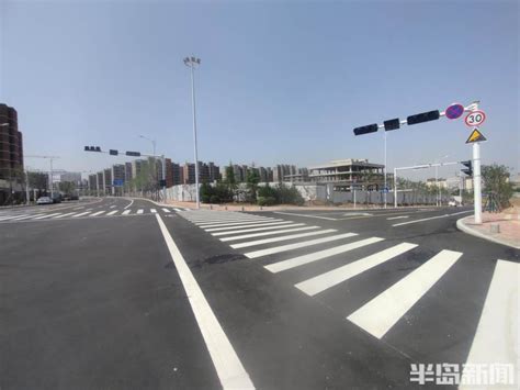 提前半年完工凤凰山路硕阳路 凤山南路新建道路即将通车运行 半岛网