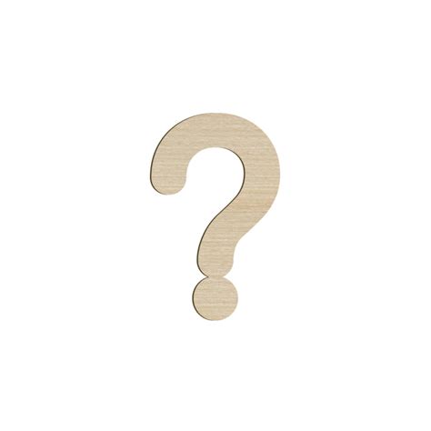 Symbole point d interrogation en bois à décorer hauteur 5 8 ou 12 cm