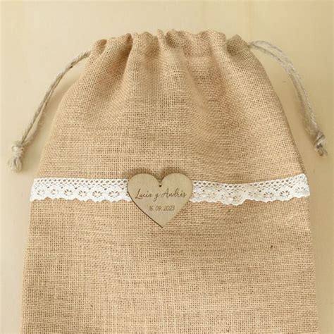Bolsa Yute Personalizada Arorua Bodas