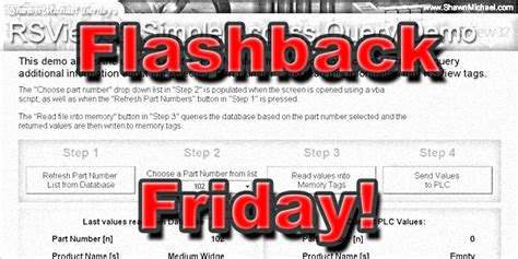 Flashback Friday Rsview32 Simple Access Query Demo The Automation Blog