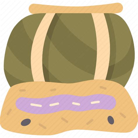 Sticky Rice Banana Steamed Wrap Icon Download On Iconfinder