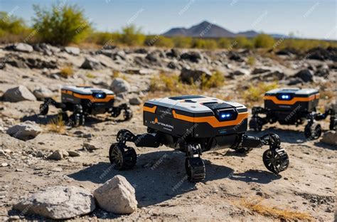 Premium Photo Autonomous Robots Exploring Rough Terrain