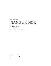 Lab 3 Docx EMT 1250 D428 NAND And NOR Gates Christian Caminero