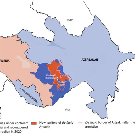 Post 2020 Ceasefire Map Of Nagorno Karabakh Source Diva Gis 2022
