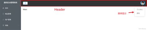 【前端】vueelement Ui案例：通用后台管理系统 Header导航栏折叠vue Element 后台管理系统导航栏 Csdn博客