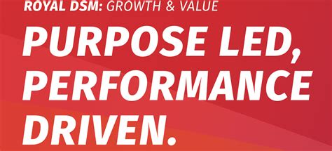 Purpose Led Performance Driven