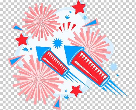 Independence Day Fireworks Png Clipart Animation Area Blue Cartoon