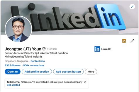Linkedin Jeongtae Youn 페이지 링크드인에서 본인 소개는 어떻게 해야 할까요 글로벌에서 인기 있는 링크드인