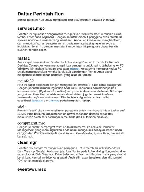 Windows Run Pdf