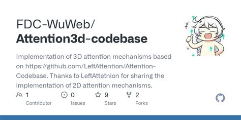 Github Fdc Wuwebattention3d Codebase Implementation Of 3d Attention
