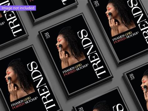 Premium Psd Frames Grid Mockup