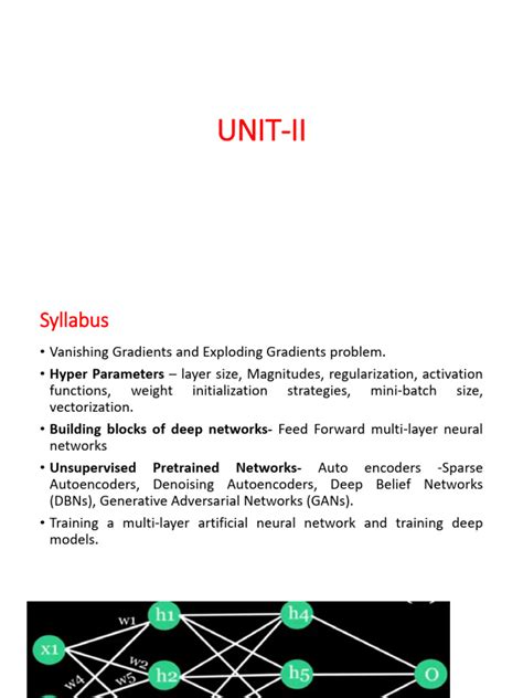 Deep Learning Unit Ii Part1 Pdf Learning Statistical Classification
