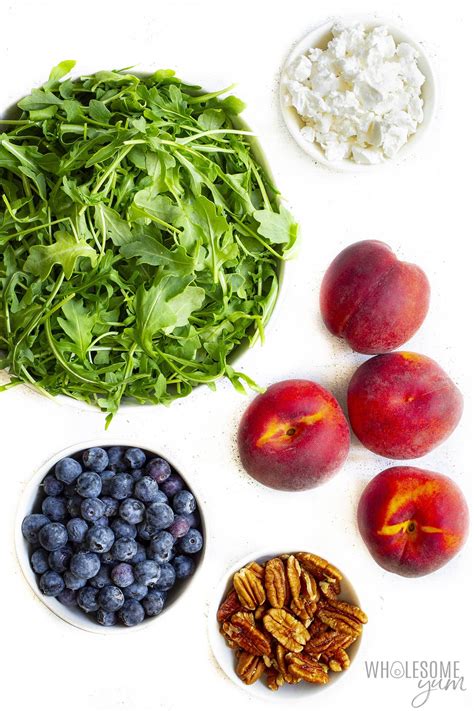 Grilled Peach Salad Recipe Wholesome Yum