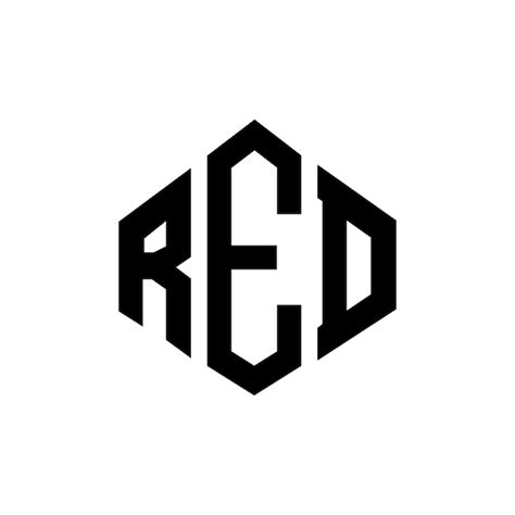 Diseño de logotipo de letra red con forma de polígono red diseño de
