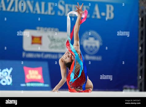 Ancona Italy 17th Mar 2024 Sofia Raffaeli Fabriano During Rhythmic Gymnastic Serie A1 A2