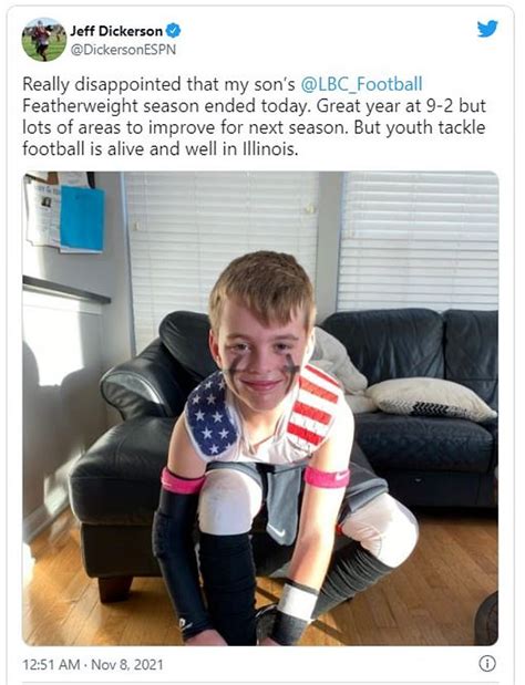 Espn Nfl Reporter Jeff Dickerson Dies Aged 44 From Colon Cancer Two Years After His Wife Died