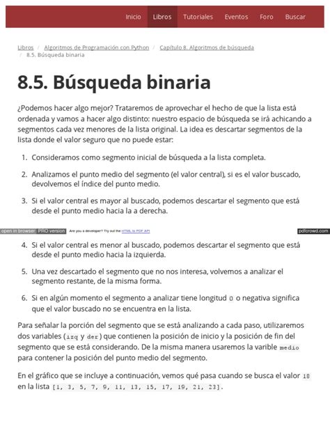 85 Búsqueda Binaria Html Algoritmos