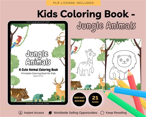 Jungle Coloring Pages For Preschoolers