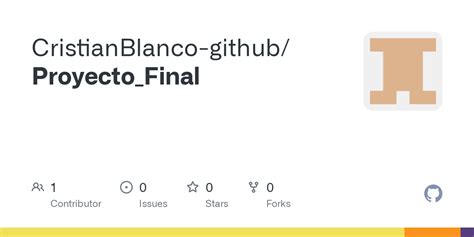 Github Cristianblanco Github Proyecto Final