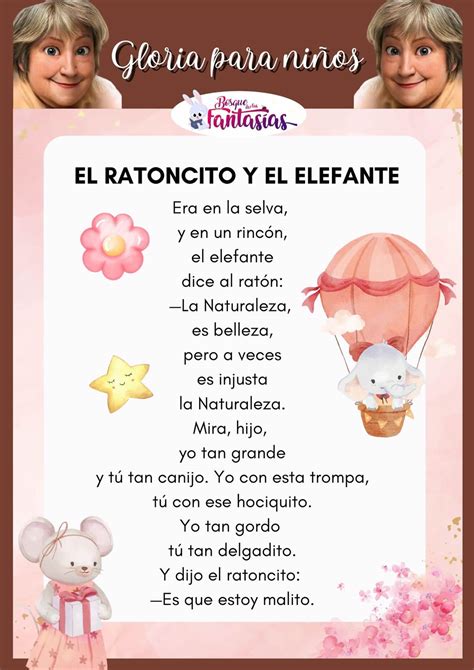 Poema El Ratoncito Y El Elefante Juegos Infantiles