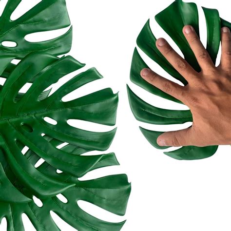 9 Galho de Costela de Adão Planta Artificial para Arranjos Elo7