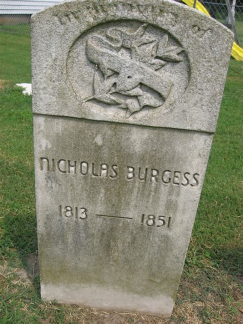 Nicholas Burgess 1813 1851 Find A Grave äreminne
