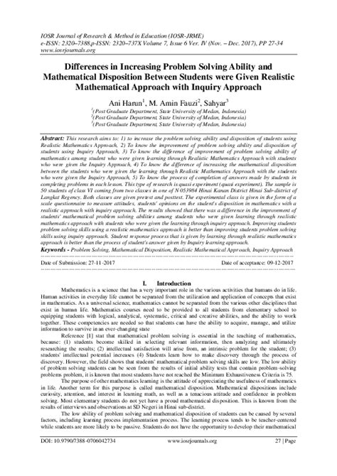 pdf differences in increasing problem solving ability and