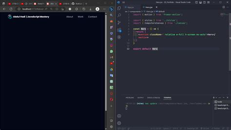 Build And Deploy An Amazing 3d Web Developer Portfolio With Threejs