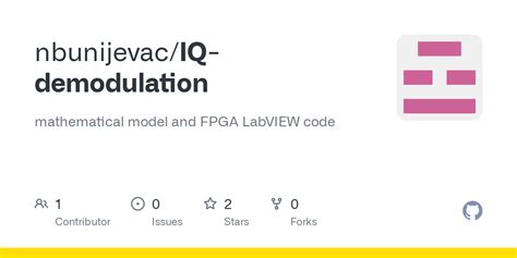 Github Nbunijevac Iq Demodulation Mathematical Model And Fpga