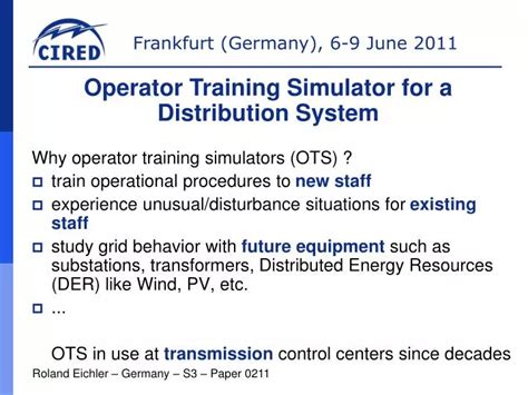 Ppt Why Operator Training Simulators Ots Train Operational Procedures To New Staff