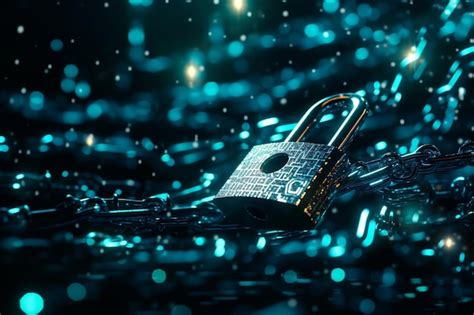 Premium Ai Image Cyber Security And Data Protection Concept Padlock