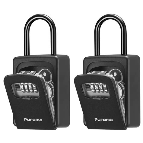 Amazon Puroma Lock Box Large Key Lock Box Resettable Combination