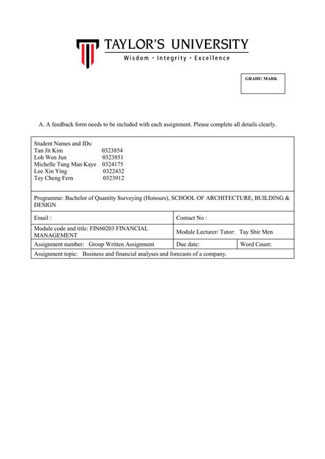 Fm Assignment Final Report Pdf