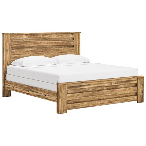 Maystonna King Panel Bed Brown Furniture Warehouse Ohio