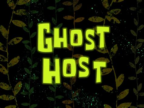 Ghost Host Spongebob Wiki The Spongebob Encyclopedia