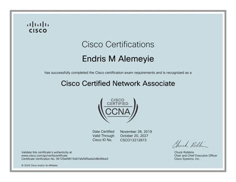 Cisco Certified Network Associate Certificatepdf