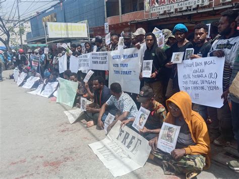 Aksi Diam Knpb Tuntut Viktor Yeimo Dibebaskan Jubi Papua