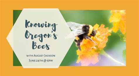 Webcast Knowing Oregons Bees The Environmental Center