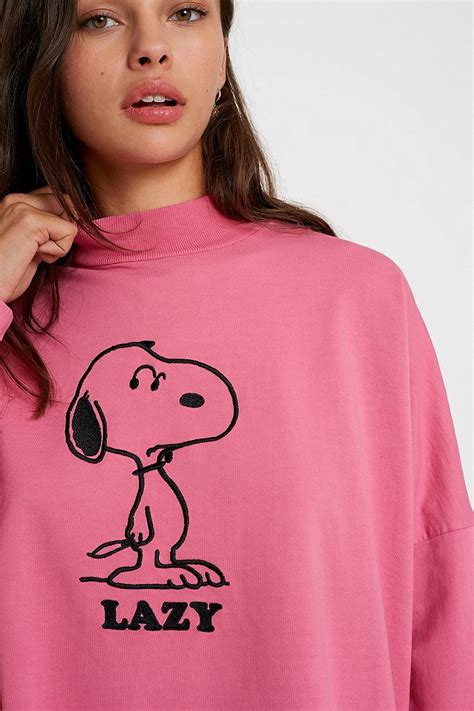 Lazy Oaf X Peanuts Snoopy Sweatshirt Dress Urban Outfitters Uk