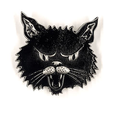 Black Cat Belt Buckle