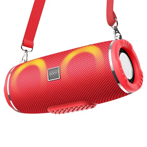 Hoco LumiSound 10W Premium Bluetooth Speaker W Light Strap Red